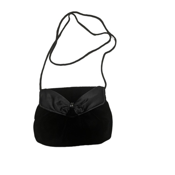 Bags | Vintage Black Velvet Bag Blbl3 | Poshmark